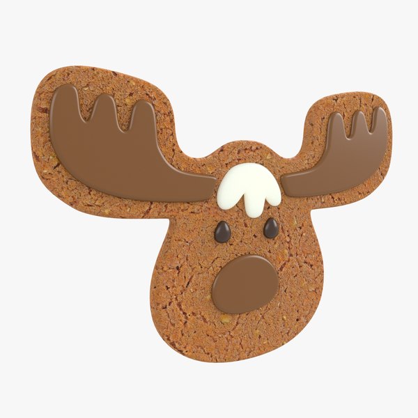 3D gingerbread deer christmas cookie model - TurboSquid 1651902
