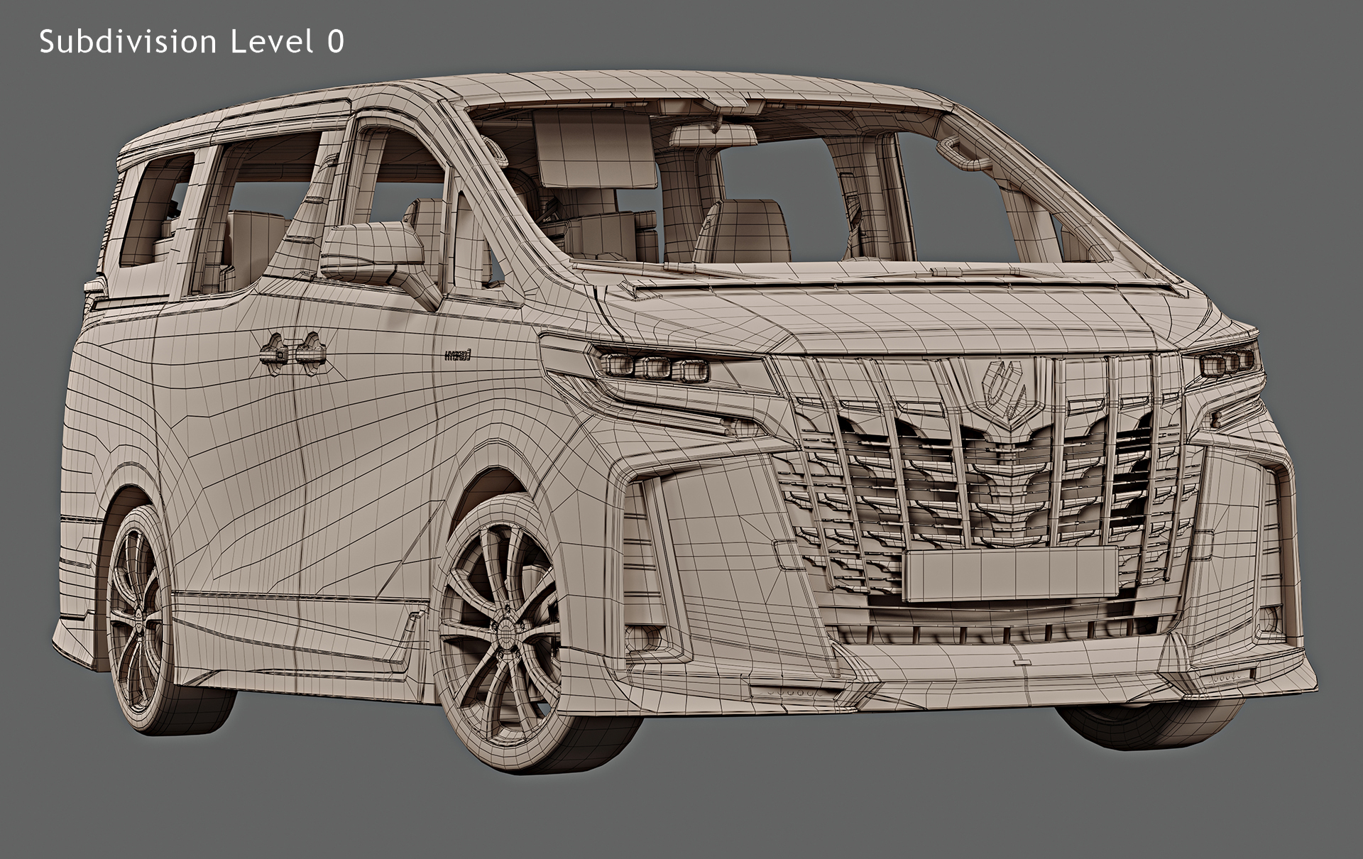 3D model 2018 toyota alphard trd - TurboSquid 1312402