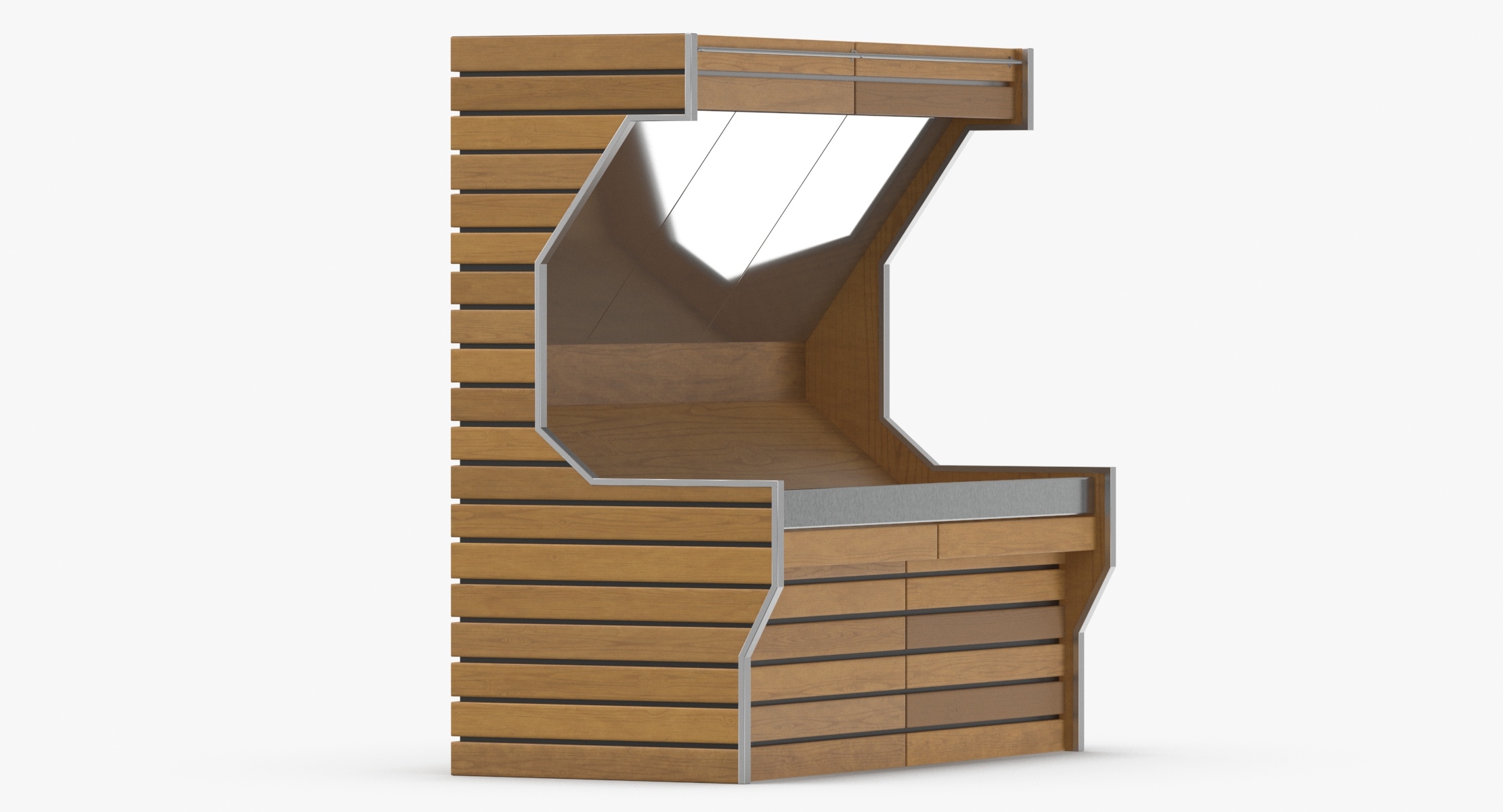 3D wooden grocery unit fruits - TurboSquid 1652240