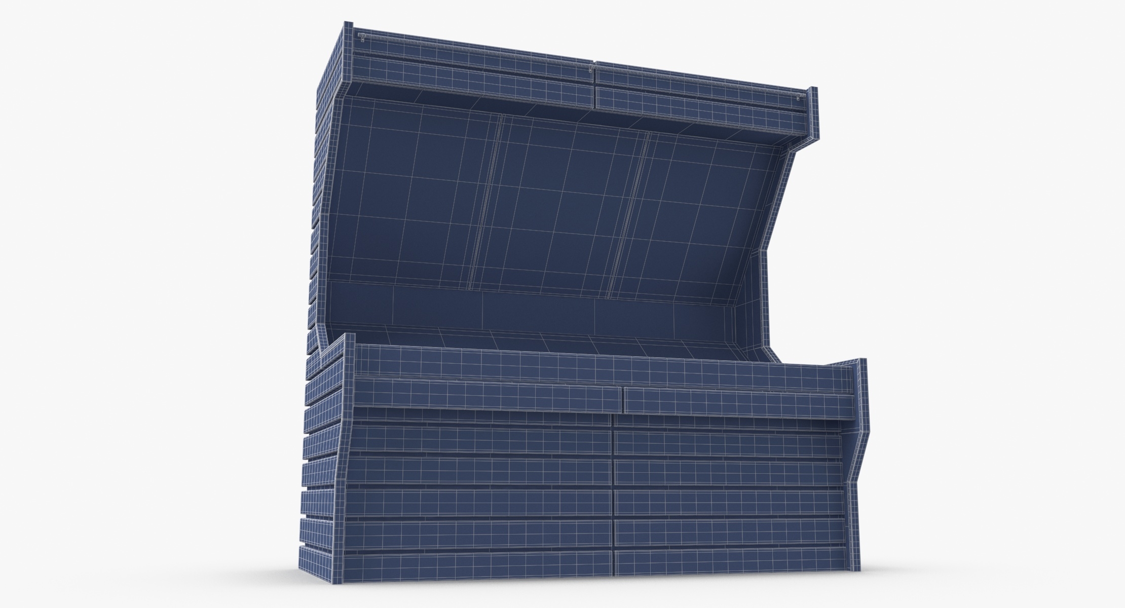 3D wooden grocery unit fruits - TurboSquid 1652240