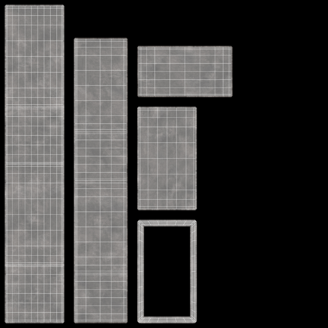 3D concrete pots model - TurboSquid 1652271