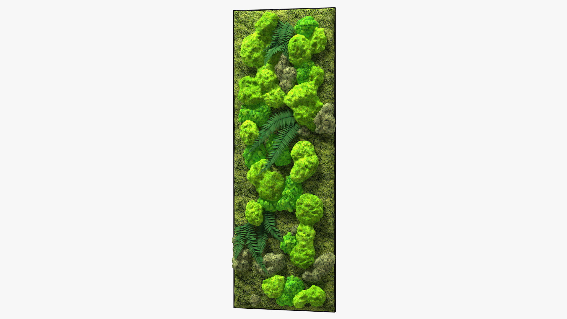 3D green moss wall preserved model - TurboSquid 1653243
