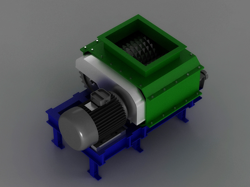 3D industrial machinery shredder mechanical - TurboSquid 1653345