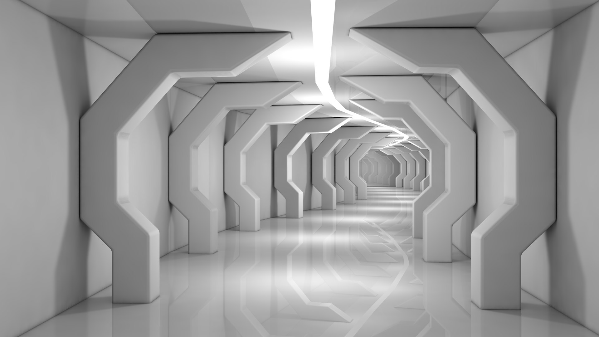 3D tunnel architectural model - TurboSquid 1653385