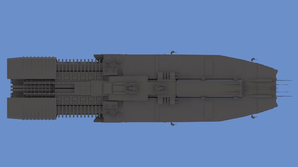 3D model sci fi space battleship - TurboSquid 1653643