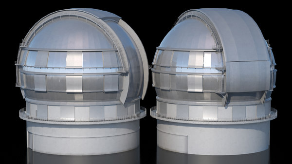 Astronomical observatory dome 3D - TurboSquid 1654166