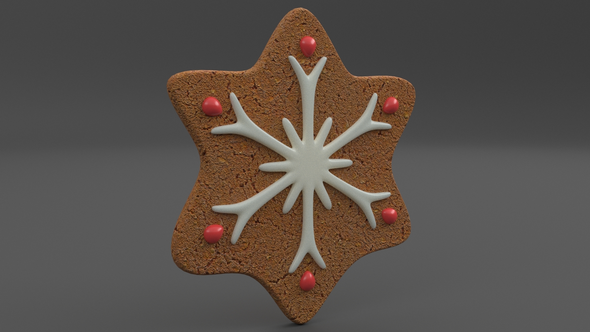 3D gingerbread star christmas cookie - TurboSquid 1653777