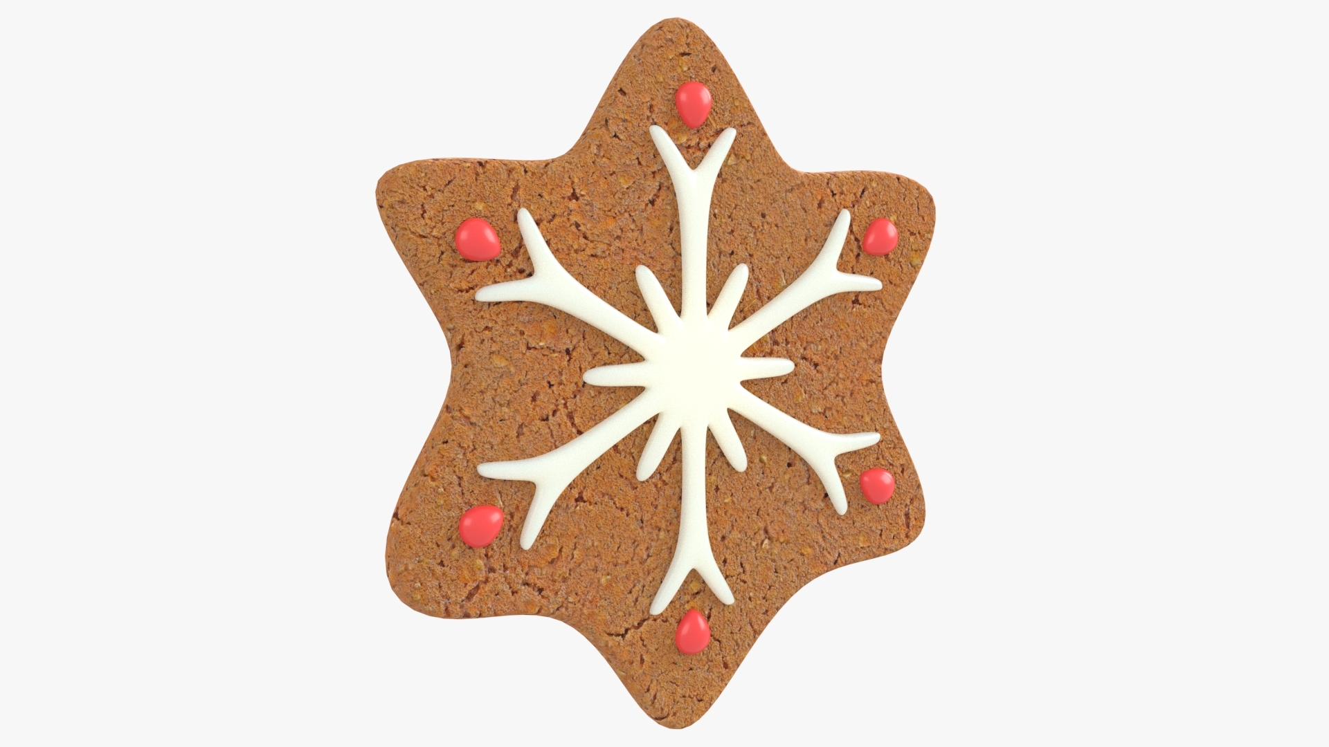 3D gingerbread star christmas cookie - TurboSquid 1653777