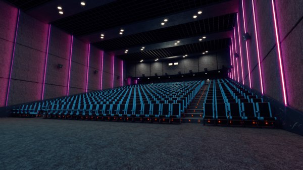 3D movie theater model - TurboSquid 1654155