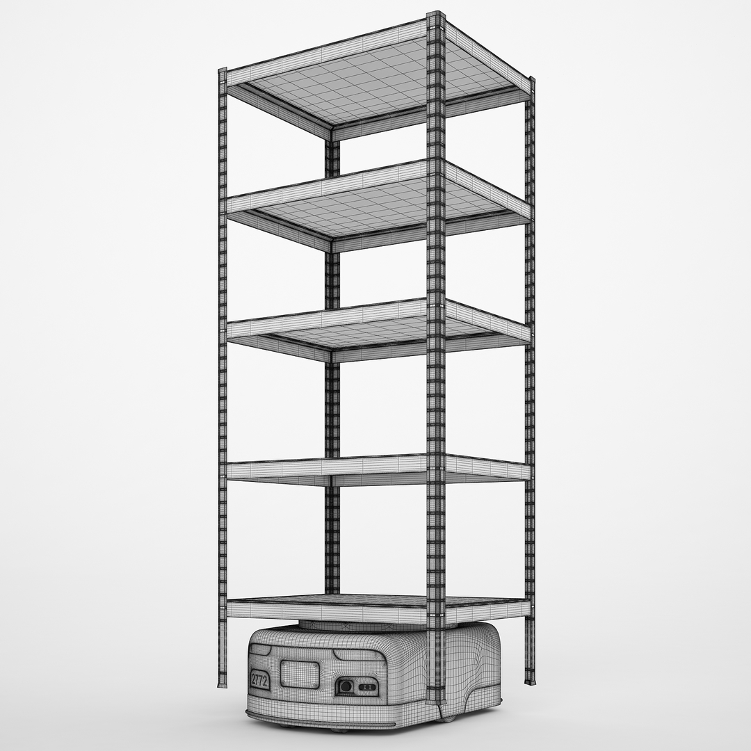 Storage rack warehouse 3D model - TurboSquid 1654234