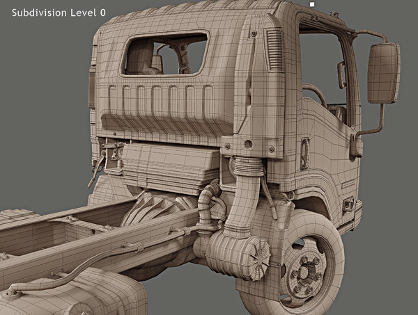 2016 isuzu npr gas 3d model