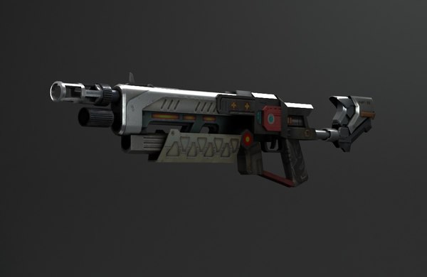 Sci-fi firearms laser Aliens sniper rifles assault pulse guns Modelo 3D ...