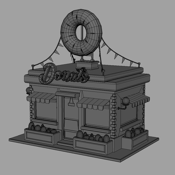 3D donut shop - TurboSquid 1654539