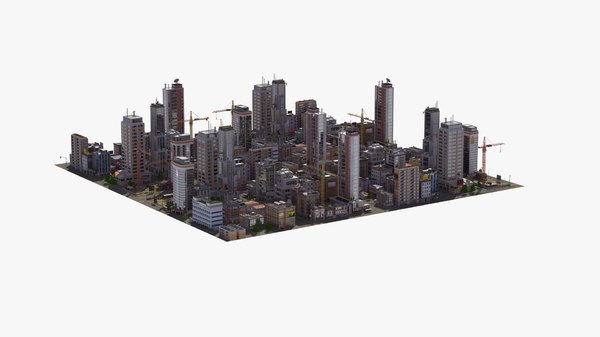 3d city buildings details 2012