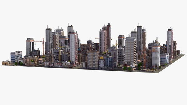 3d city buildings details 2012