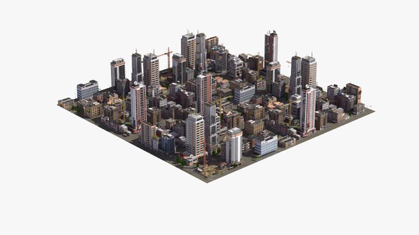 3d city buildings details 2012