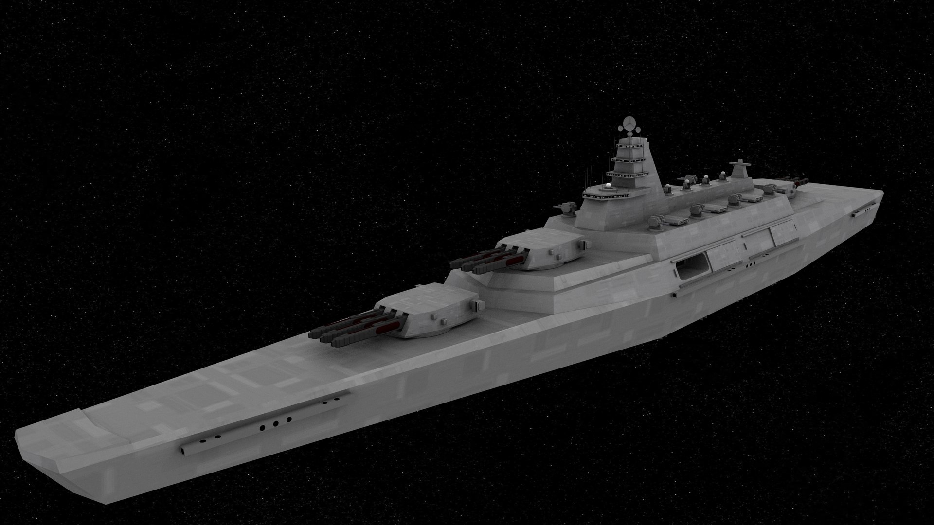 3D space battle carrier model - TurboSquid 1654772