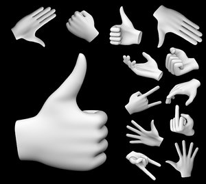 Animated Hand 3D Models for Download | TurboSquid