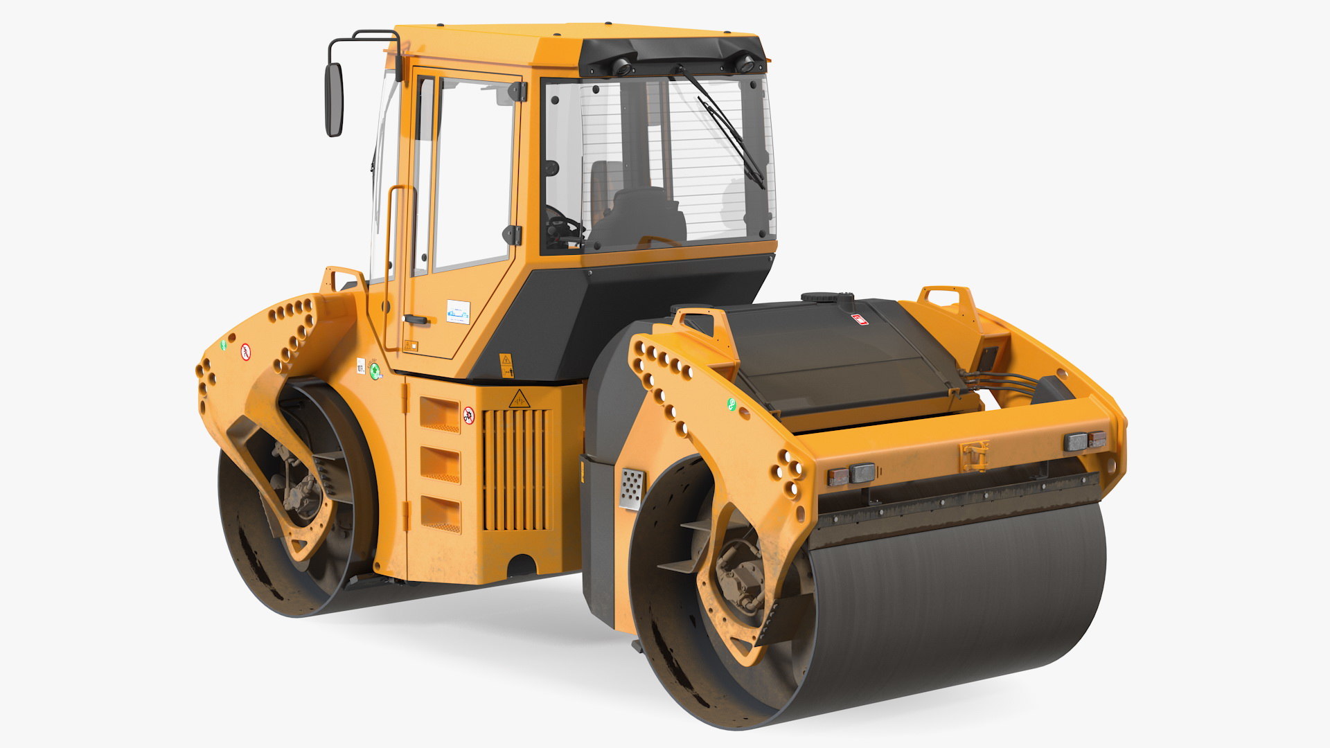 3D model articulated tandem road roller - TurboSquid 1654910