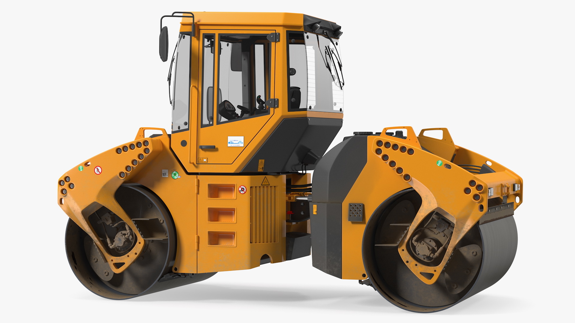 3D model articulated tandem road roller - TurboSquid 1654910