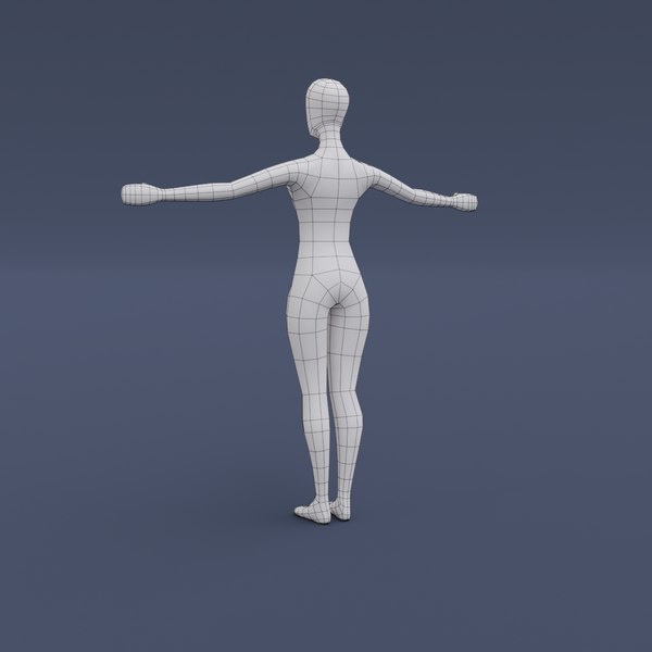 Base mesh female girl 3D model - TurboSquid 1654896