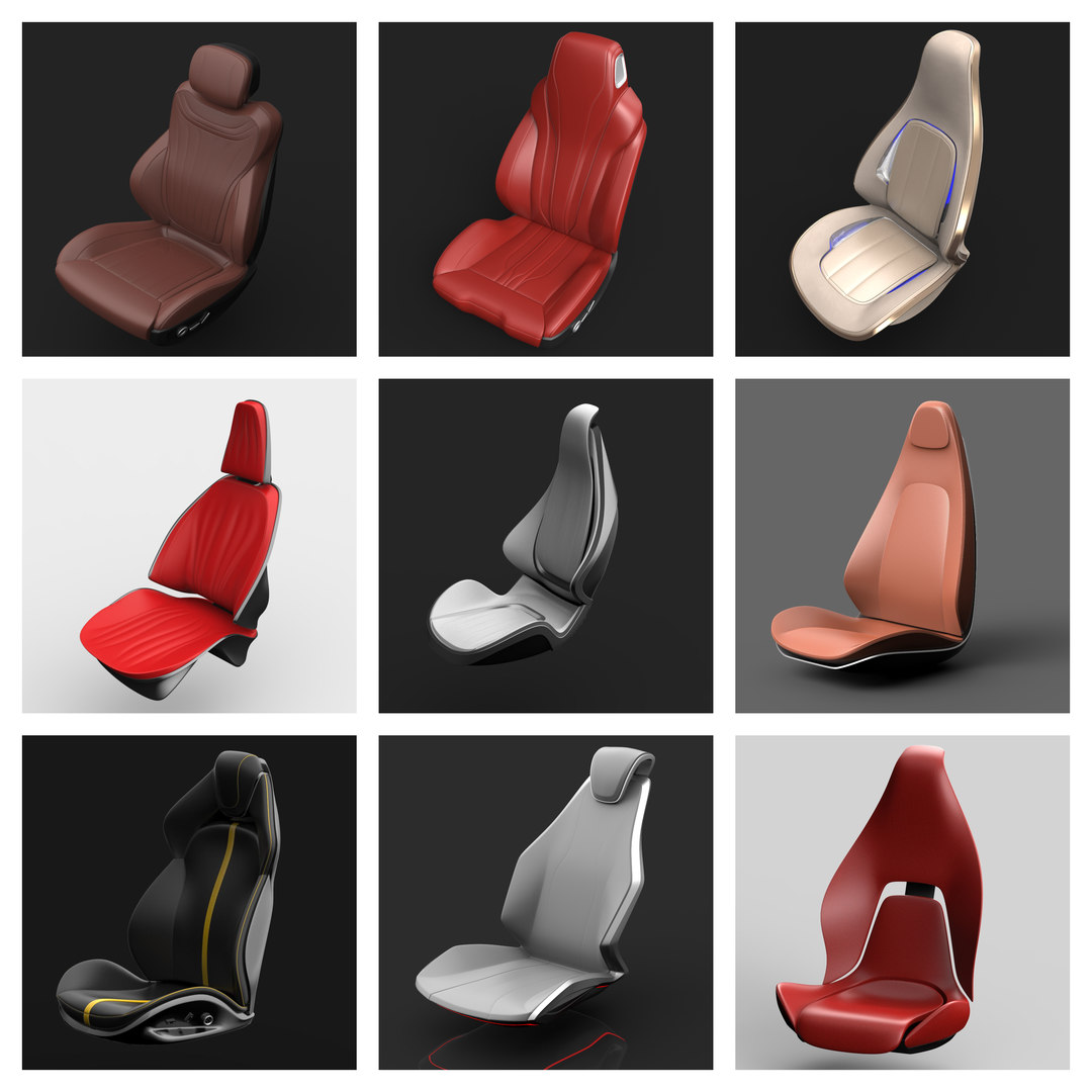 Car seats 3D model - TurboSquid 1655226
