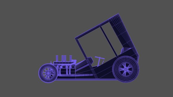 3D custom hot rod uncertain-t model - TurboSquid 1655327