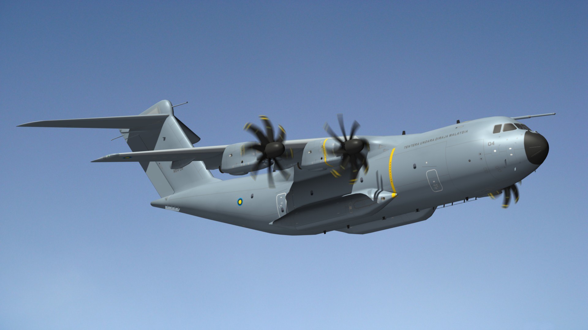 Airbus a400m malaysia air force 3D model - TurboSquid 1656072