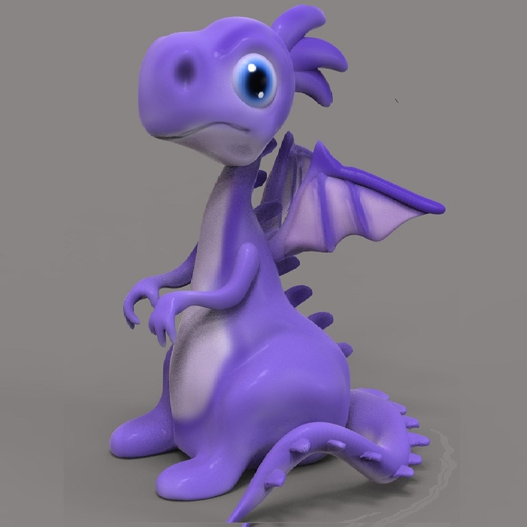 Dragon cartoon 3D model - TurboSquid 1656183
