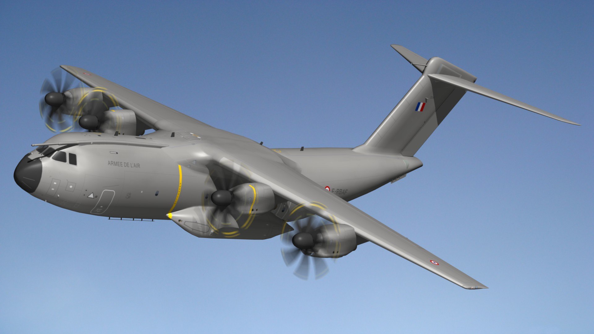 Airbus a400m french air force 3D - TurboSquid 1656556