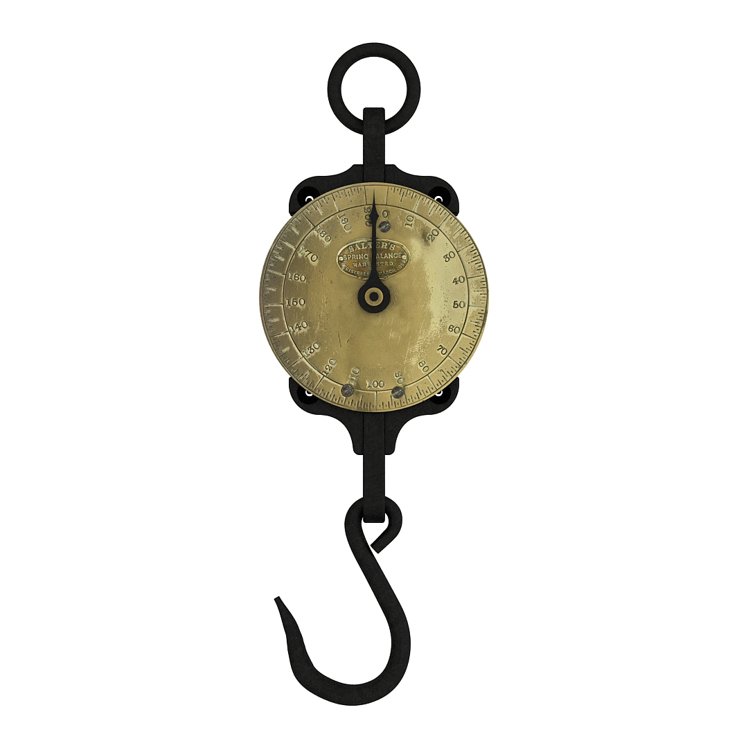 3D vintage salter spring scale - TurboSquid 1656621