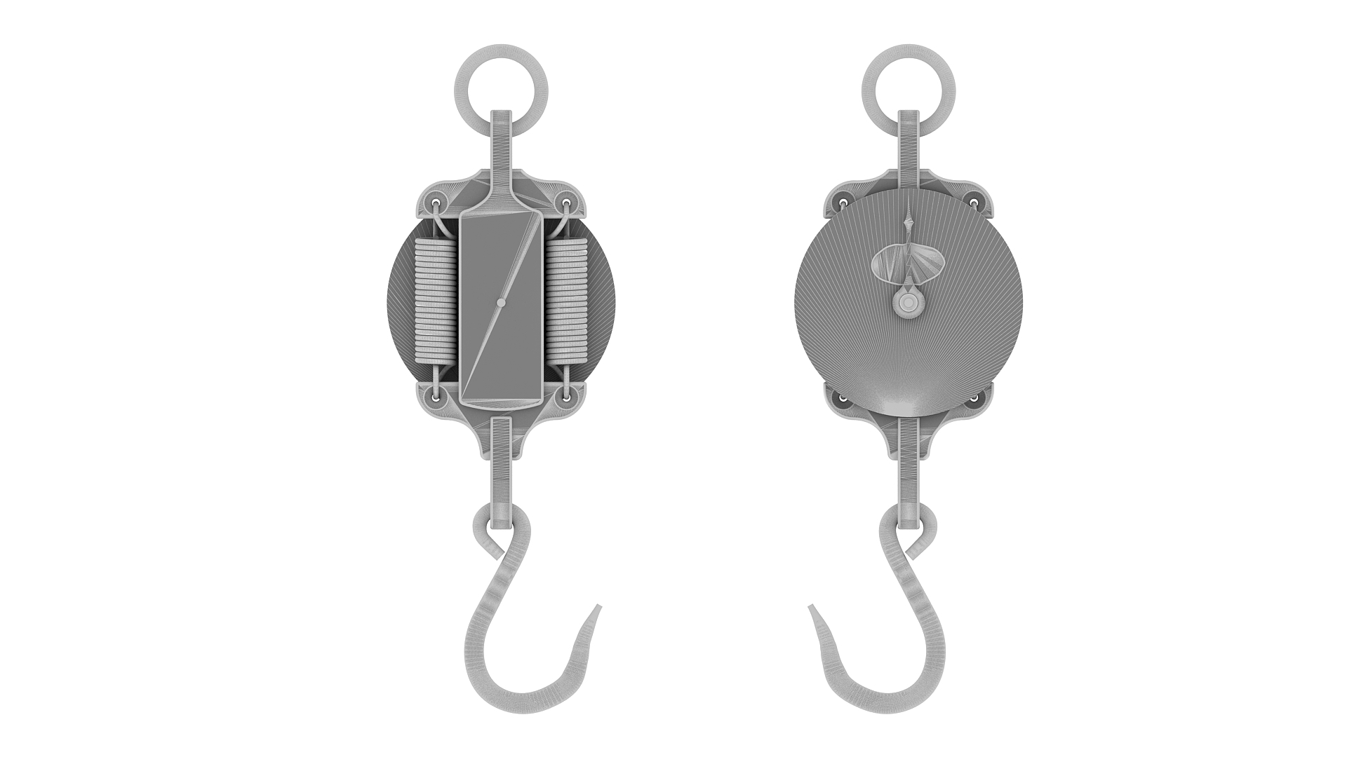 3D vintage salter spring scale - TurboSquid 1656621