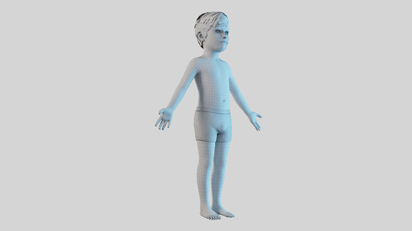 Girl boy kids anatomy model - TurboSquid 1657566
