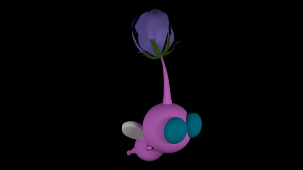 Pink pikmin model - TurboSquid 1657379
