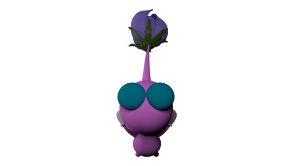 Pink pikmin model - TurboSquid 1657379
