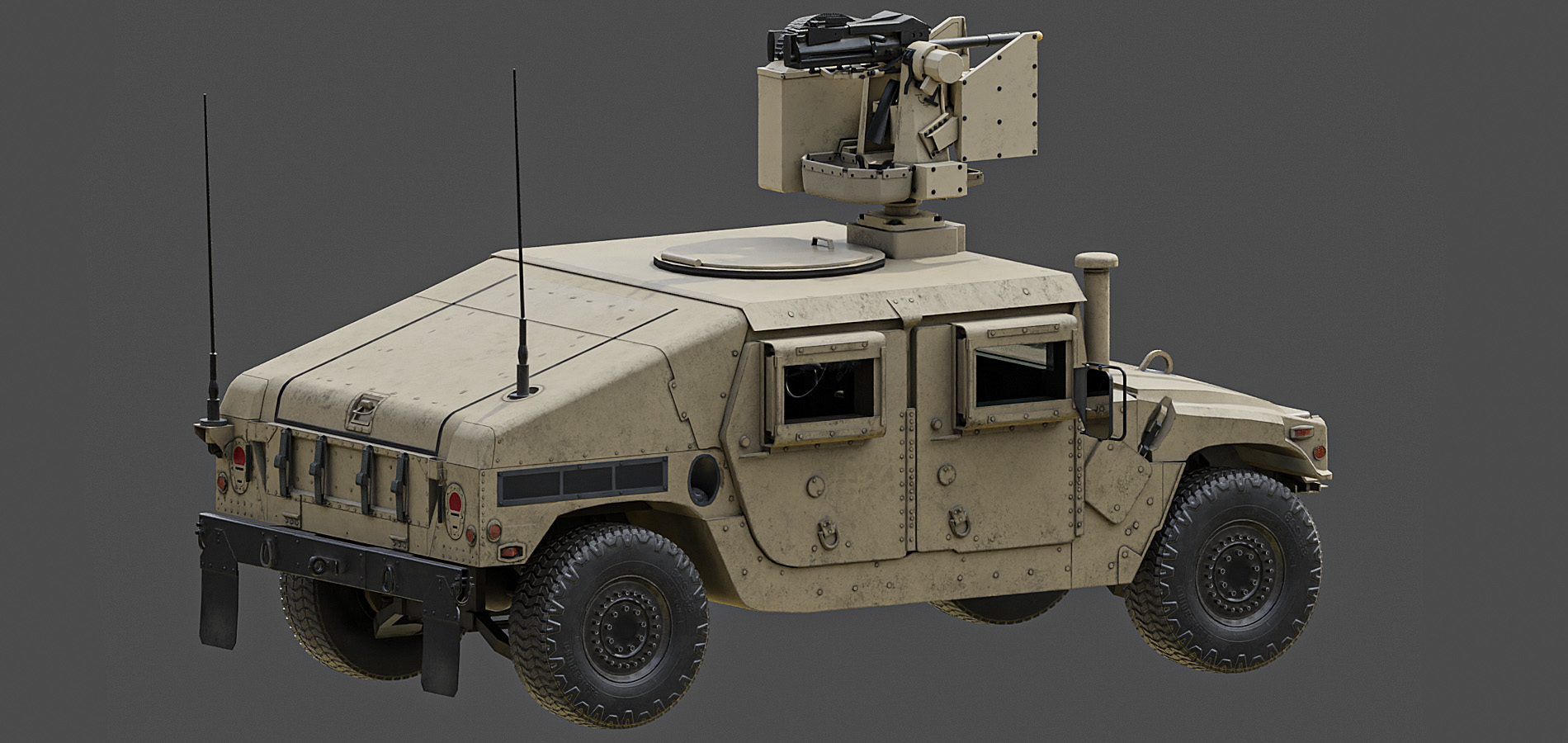 HUMVEE M1151 CROWS Modelo 3D - TurboSquid 1657517