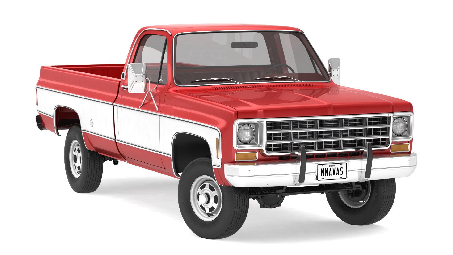 Generic 4wd pickup truck 3D model - TurboSquid 1420153