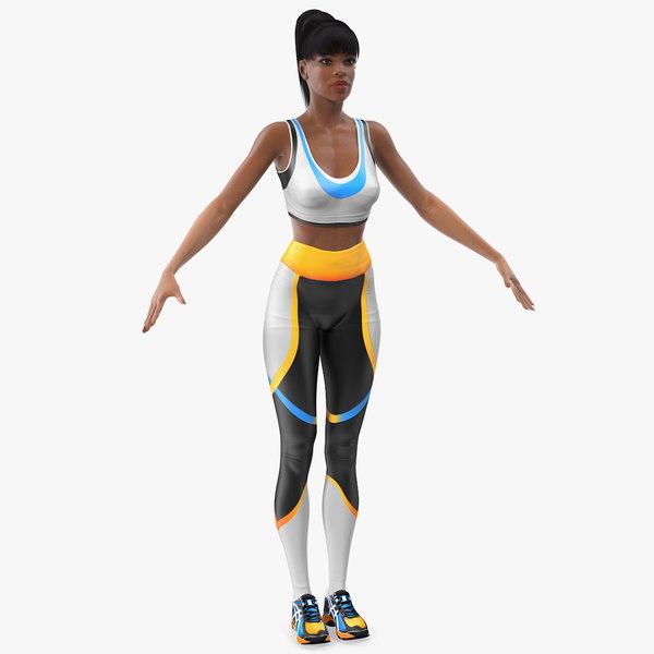 Light skin fitness woman model - TurboSquid 1657984