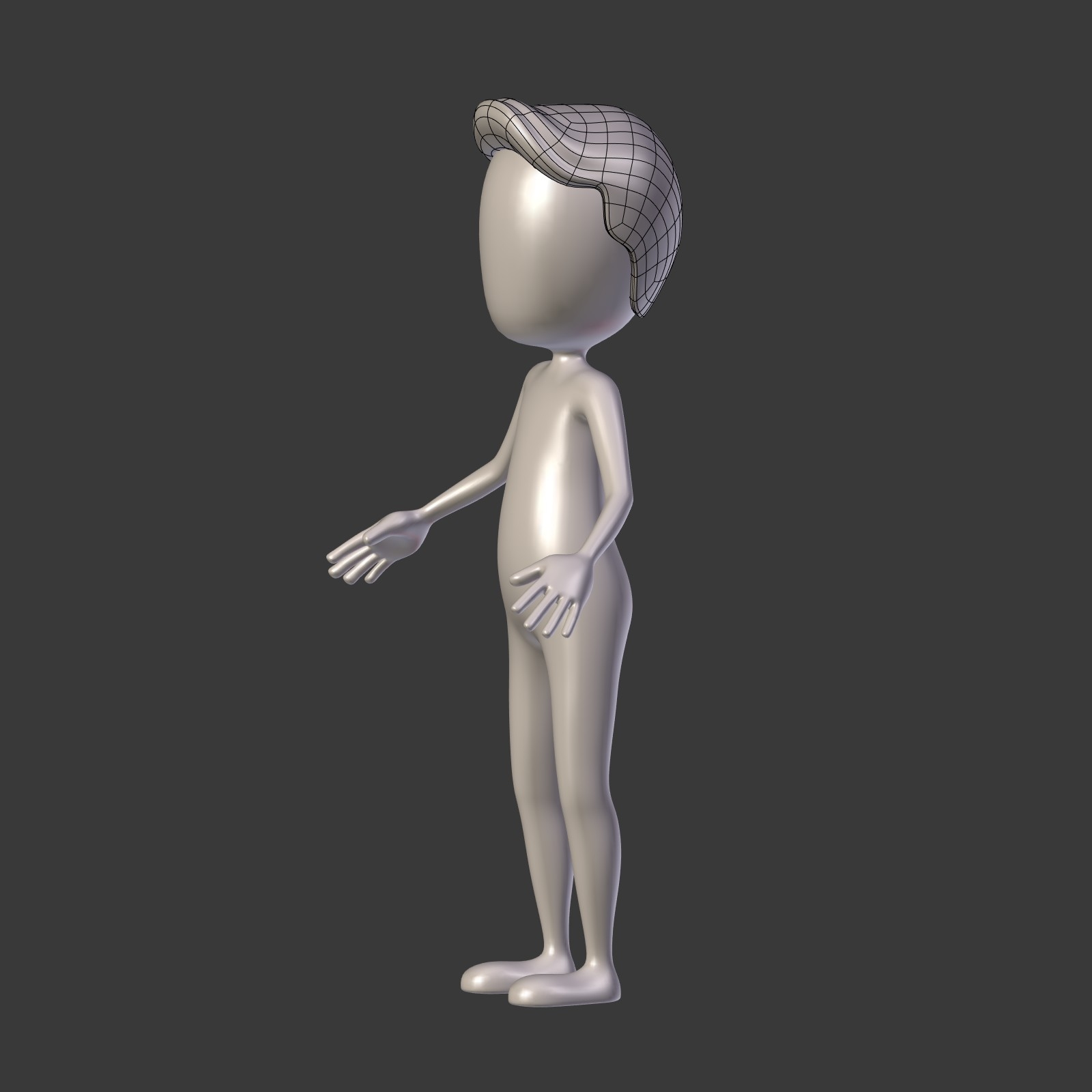 Cartoon stickman model - TurboSquid 1657841