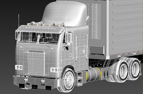 3d freightliner truck