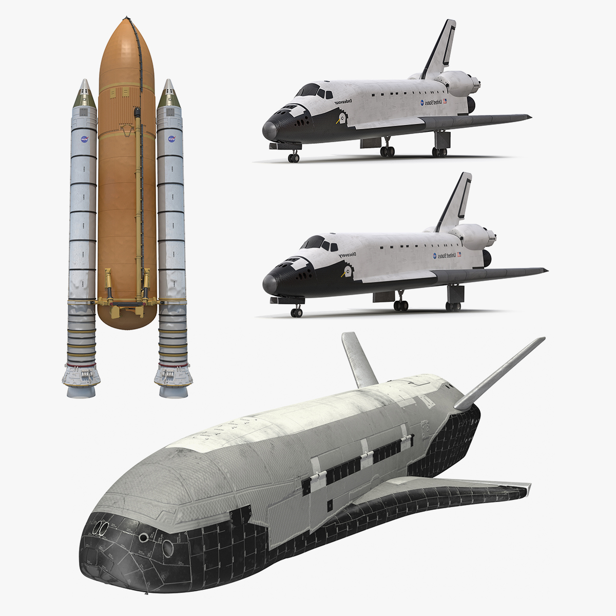 modelo 3d Colección de transbordadores espaciales 3 - TurboSquid 1659523