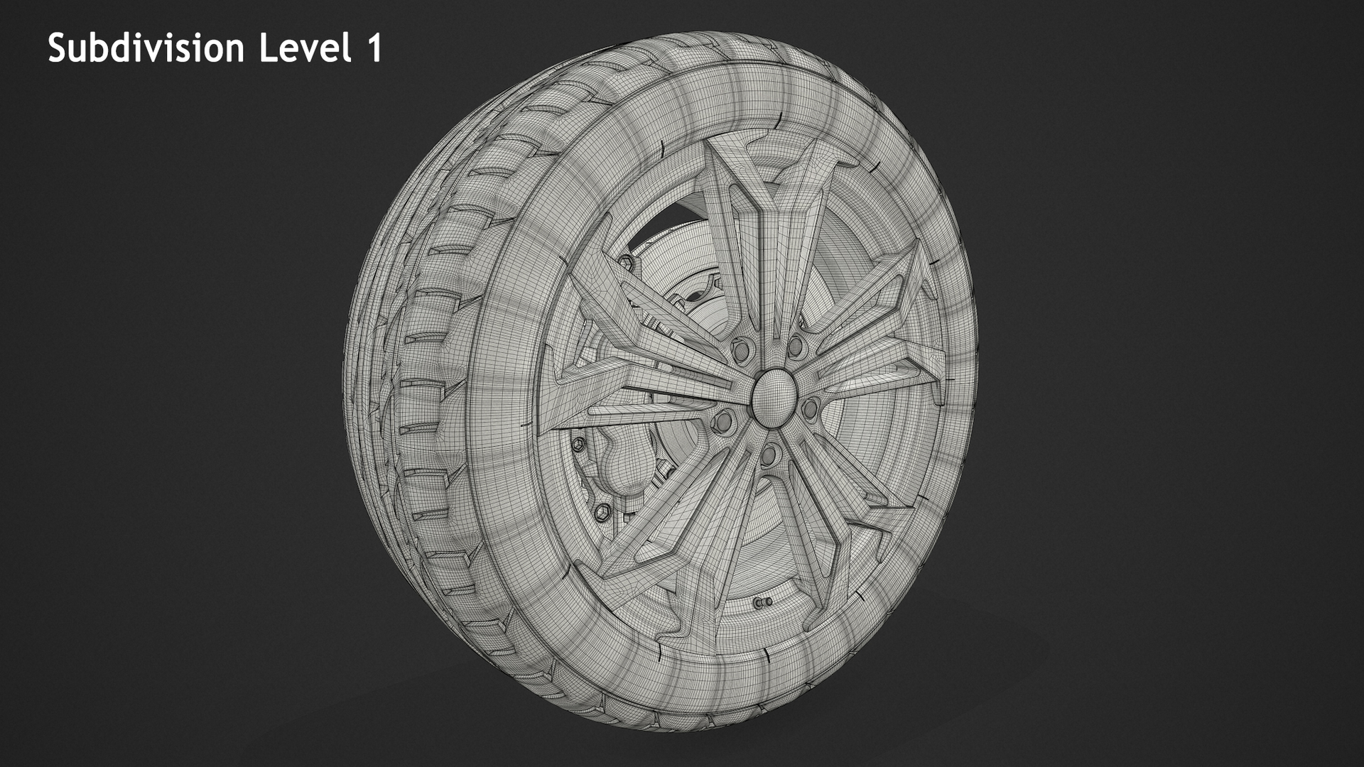 3D car wheel - TurboSquid 1658782