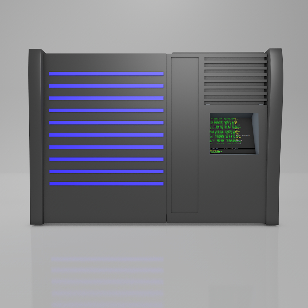 3D mainframe server rack - TurboSquid 1658887