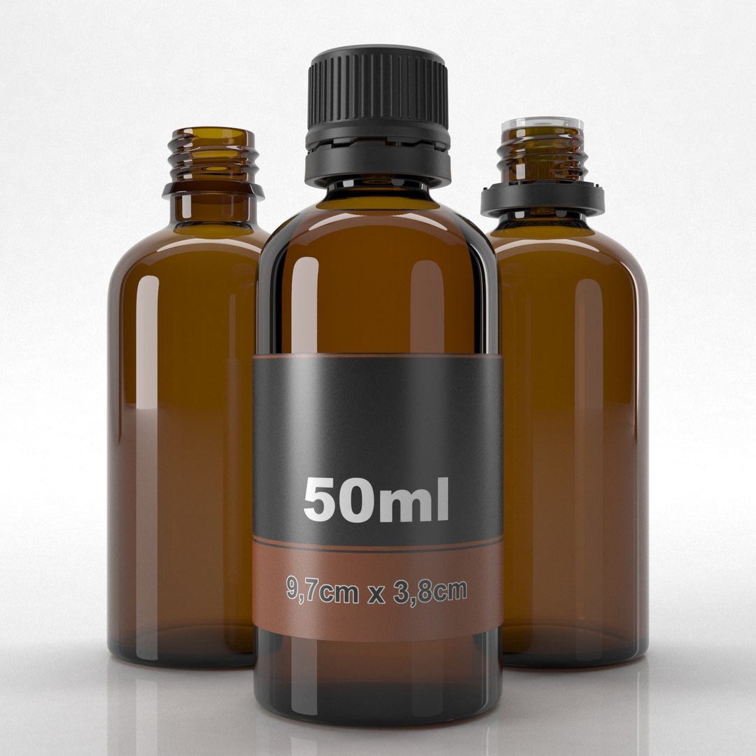50ml bottle 3D model - TurboSquid 1257516
