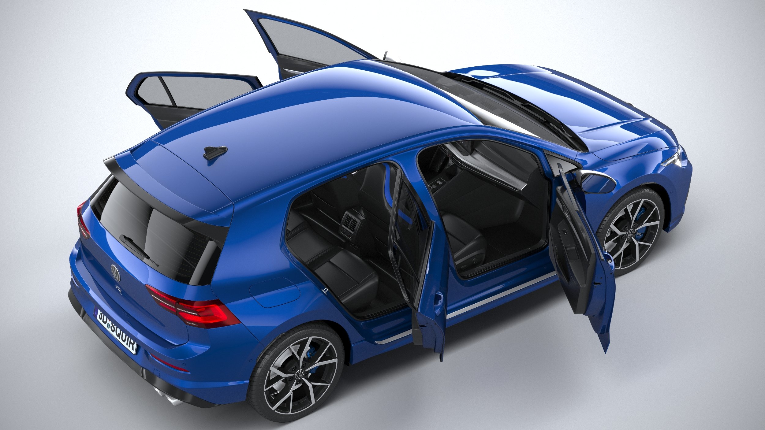 3D volkswagen golf r model - TurboSquid 1659599