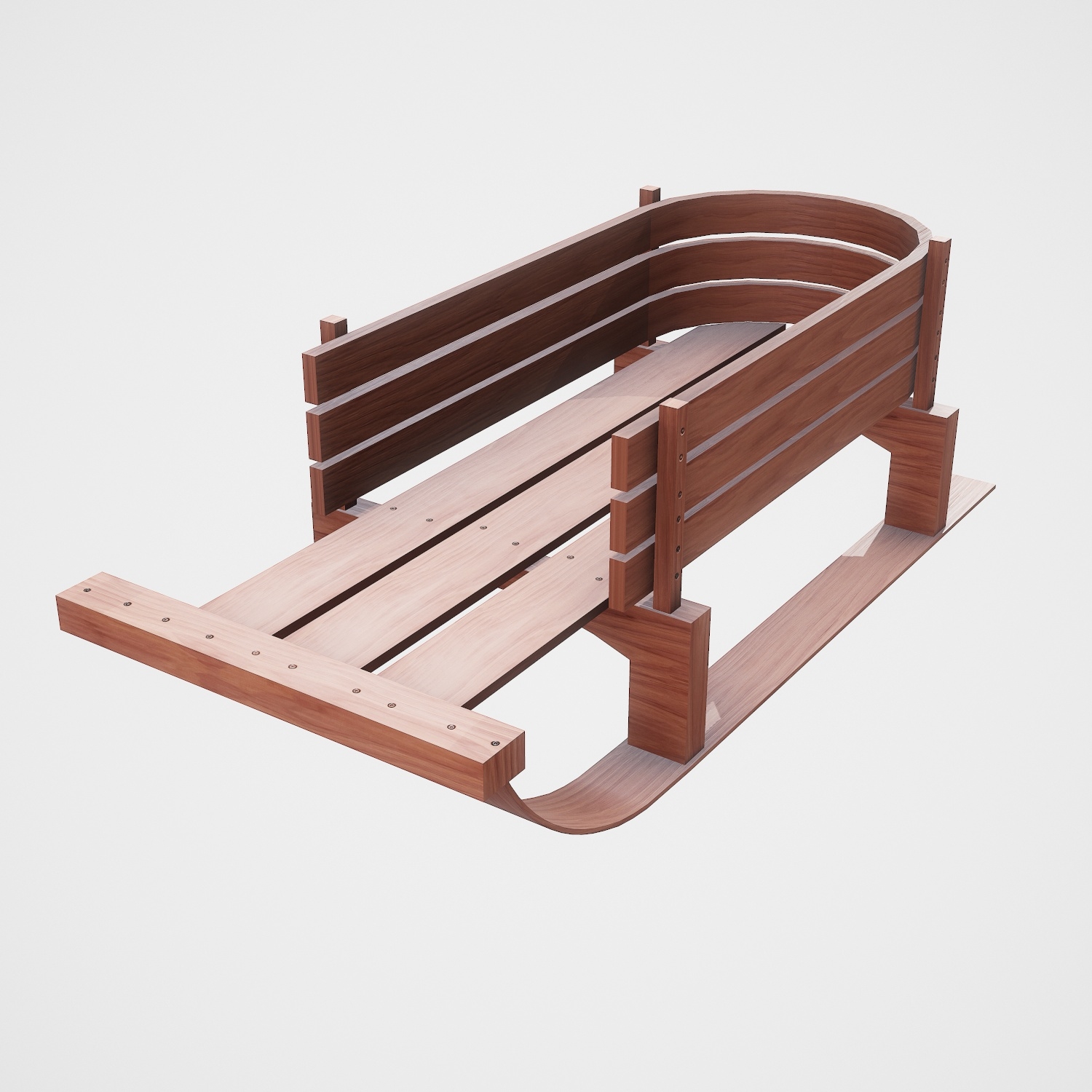 Snow sledge 3D model - TurboSquid 1659879