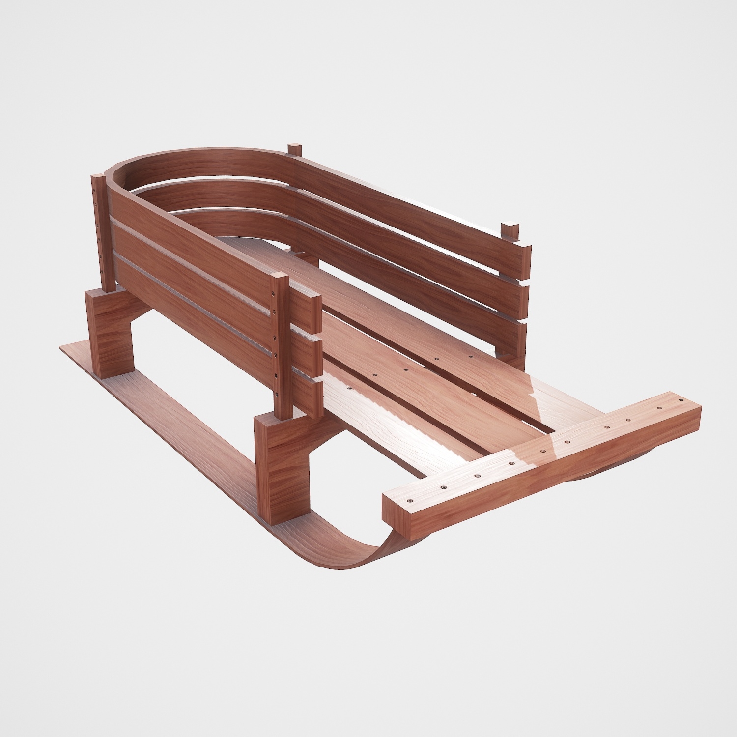Snow sledge 3D model - TurboSquid 1659879