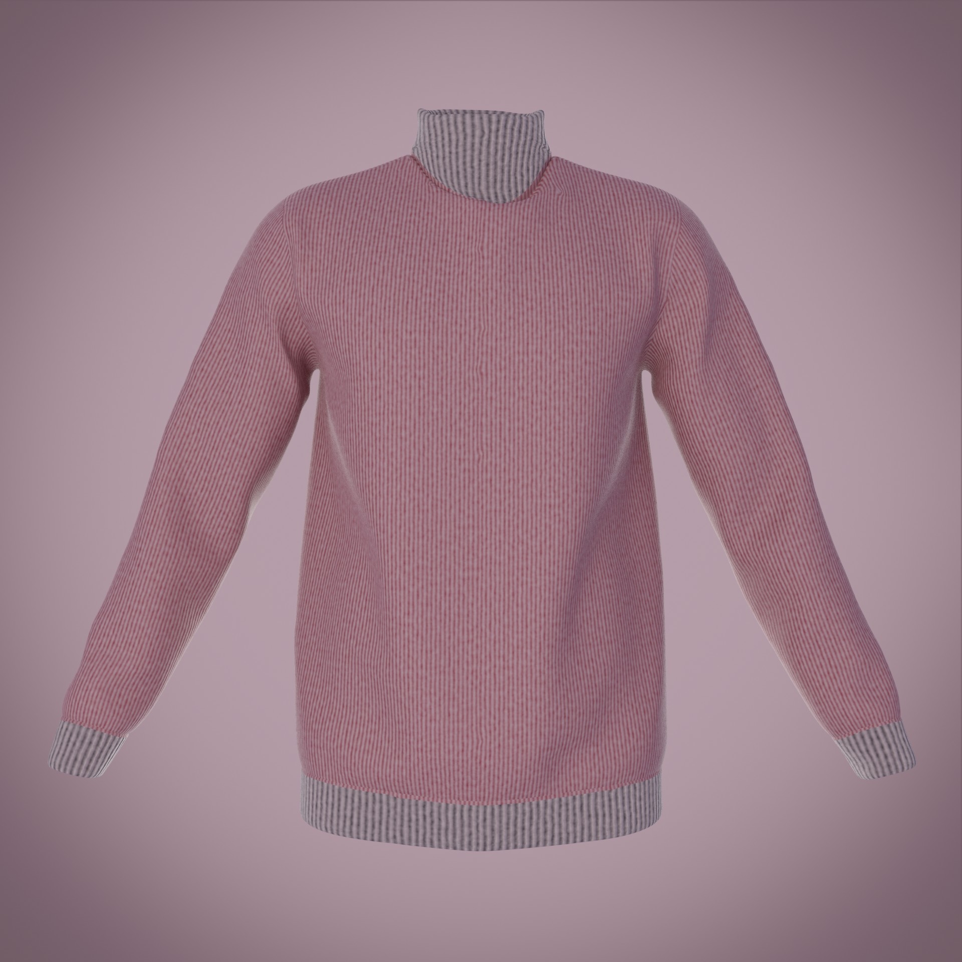 Sweater outfit turtleneck 3D model - TurboSquid 1659868