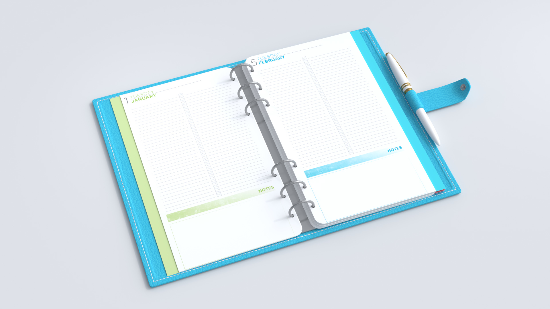 3D agenda organizer model - TurboSquid 1633316
