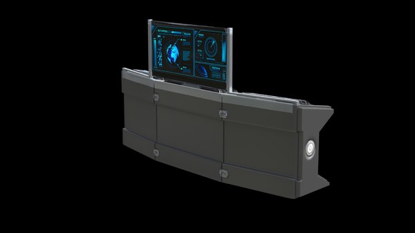 3D model sci-fi desk - TurboSquid 1660965